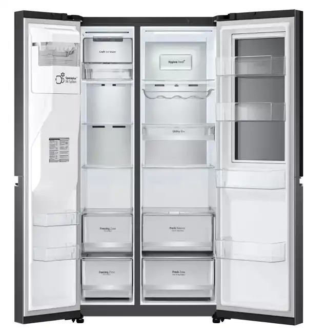 إل جي ثلاجة إنستافيو 635 لتر بالحنفية و صانع الثلج GC-X257CQHW