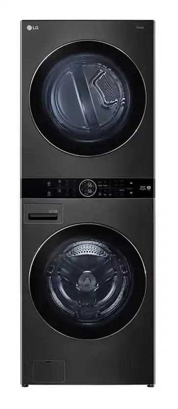 غسالة ملابس اوتوماتيك ال جي ووش تاور تحميل امامي, 21 كجم, موتور انفرتر ...